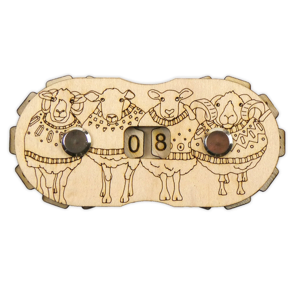 Emma Ball Sheep in Sweaters Wooden Row Counter – Black Sheep Yarns